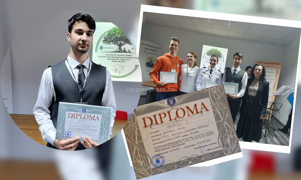 Ghenoiu Mihai Alexandru, elevul din Lehliu Gară care a obținut premiul ...